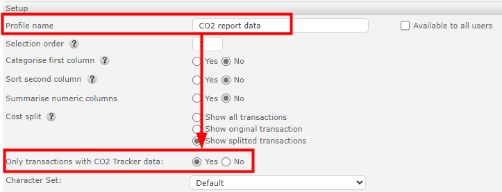CO2 Tracker: Extraction of Data in Reports – Acubiz Help Center