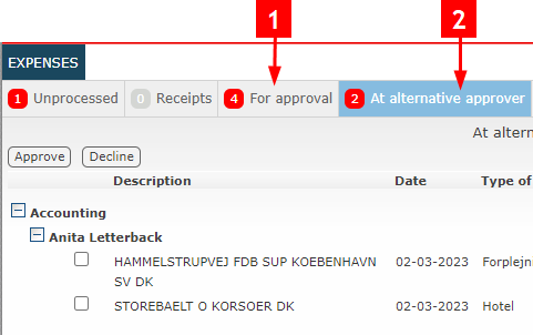 Mandatory 2nd Approver or Alternative Approver – Acubiz Help Center