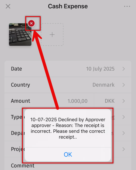 Replace Receipt for a Declined Transaction – Acubiz Help Center
